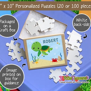 Sea Turtle Puzzle Personalized 8 x 10 Puzzle | Etsy