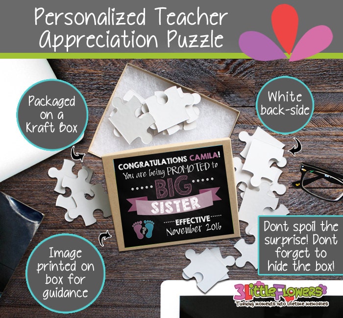 Personalized Pregnancy Announcement Puzzle Personalized | Etsy