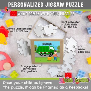 Personalized Garbage Truck Puzzle - Personalized 8 X 10" Puzzle ...