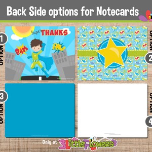 Superhero Note Cards - Set of Personalized Note Cards - 4.25” X 5.5 ...