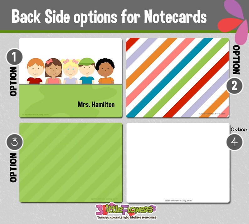 Teacher Note Cards Set of Personalized Note Cards | Etsy