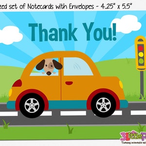 Car Note Cards Set of Personalized Note Cards 4.25 X 5.5 | Etsy