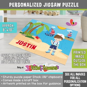 Nautical Puzzle - Personalized 8" X 10" Puzzle - Personalized Name ...
