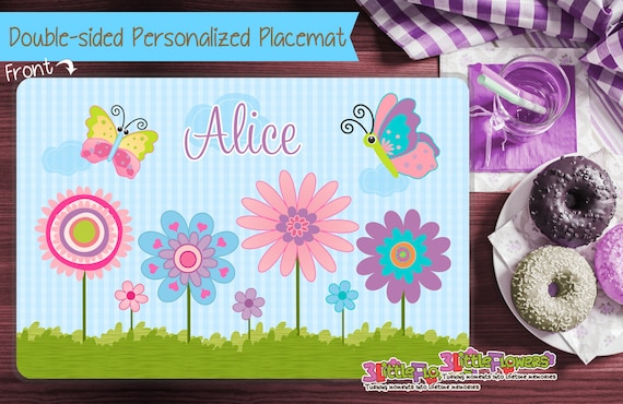 Personalized Spring Placemat - Personalized placemat for kids ...