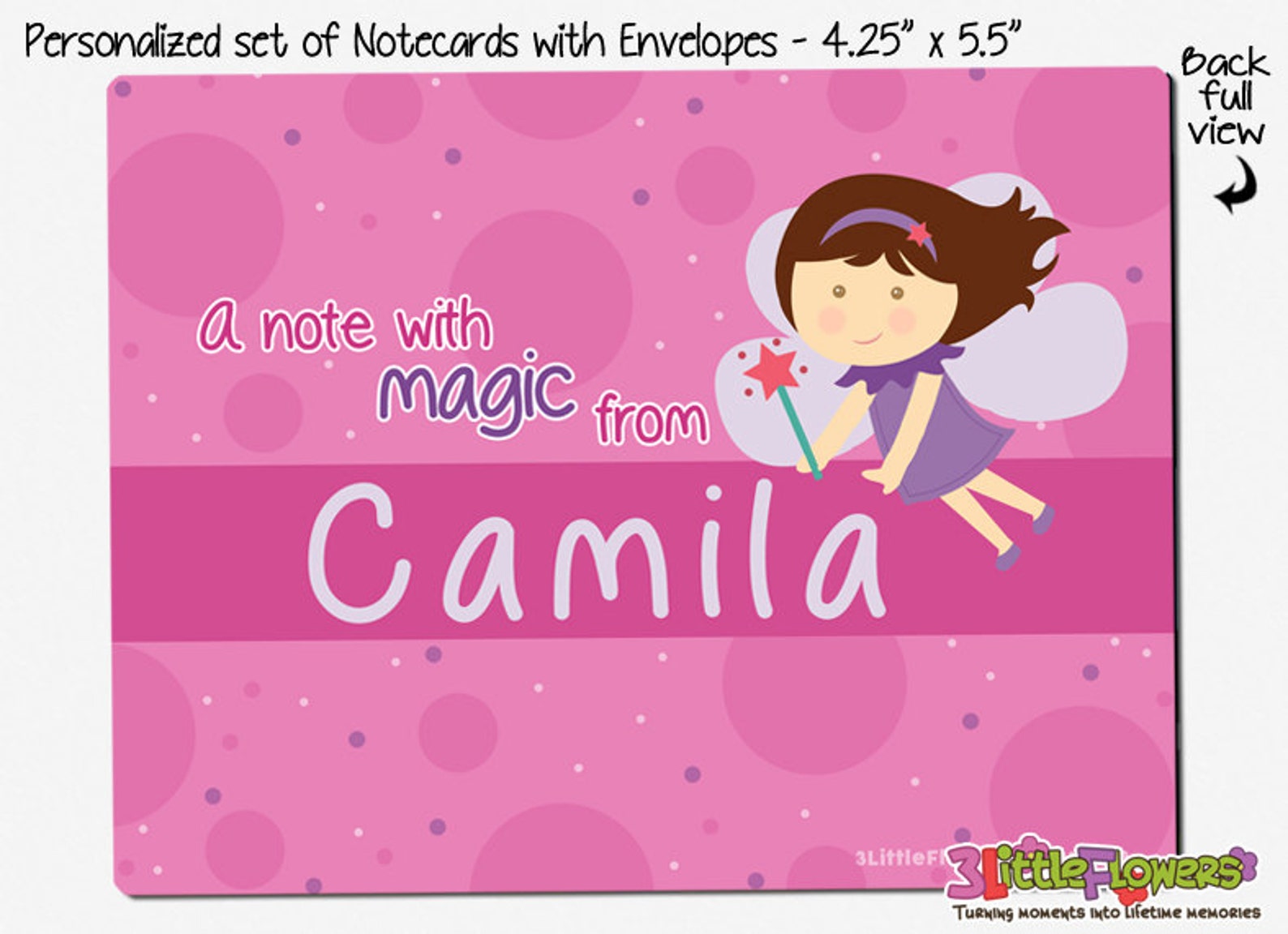Fairy Note Cards Set of Personalized Note Cards 4.25 X - Etsy