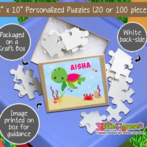 Sea Turtle Puzzle Personalized 8 X 10 Puzzle - Etsy