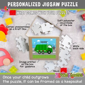 Personalized Garbage Truck Puzzle - Personalized 8 X 10" Puzzle ...
