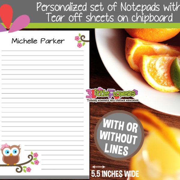 Owl Notepad - Etsy