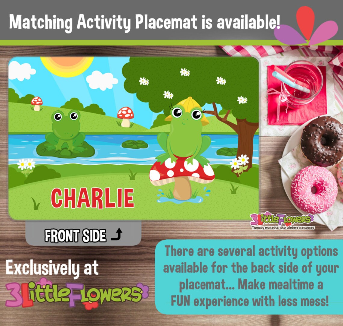 Frogs Plate and Bowl Personalized Plastic Children Plate - Etsy