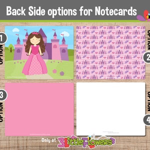 Princess Note Cards - Set of Personalized Note Cards - 4.25” X 5.5 ...
