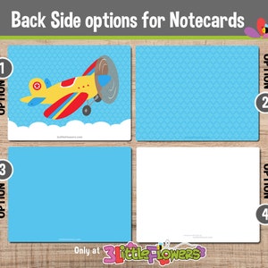 Airplane Note Cards - Set of Personalized Note Cards - 4.25” X 5.5 ...