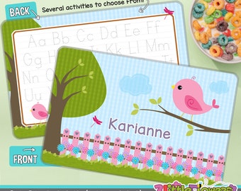 Personalized Transportation Alphabet Placemat Personalized Placemat for ...