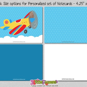 Airplane Note Cards Set of Personalized Note Cards 4.25 X - Etsy