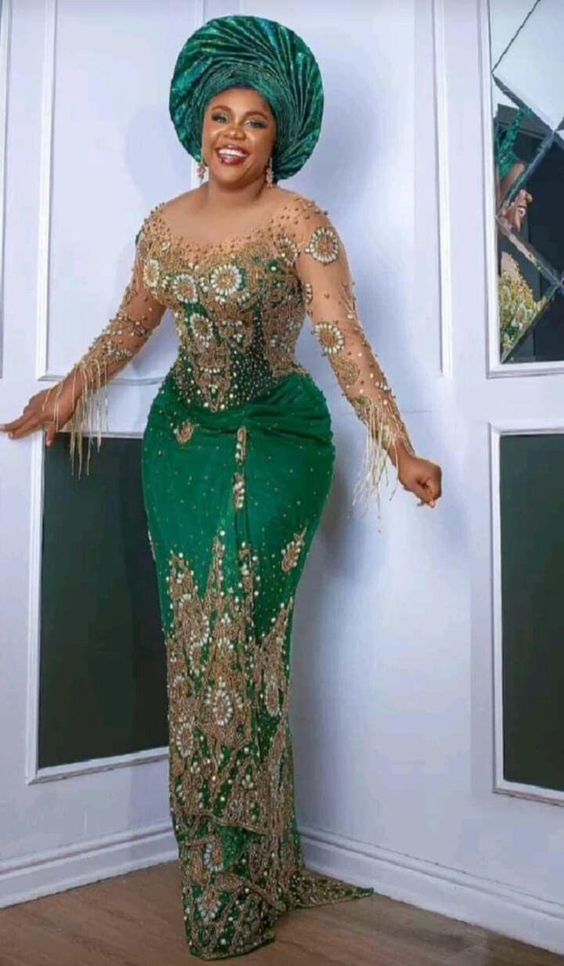 Handmade African Occasion George Dress: Wedding Reception Gown - Etsy