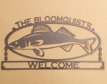 Walleye metal art | Etsy
