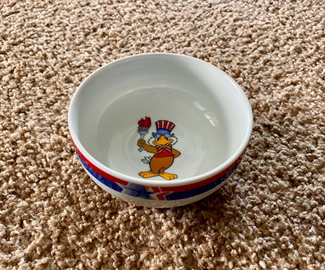Vintage 1982 Sam the Olympic Eagle Porcelain Bowl | 1984 LA Olympics ...