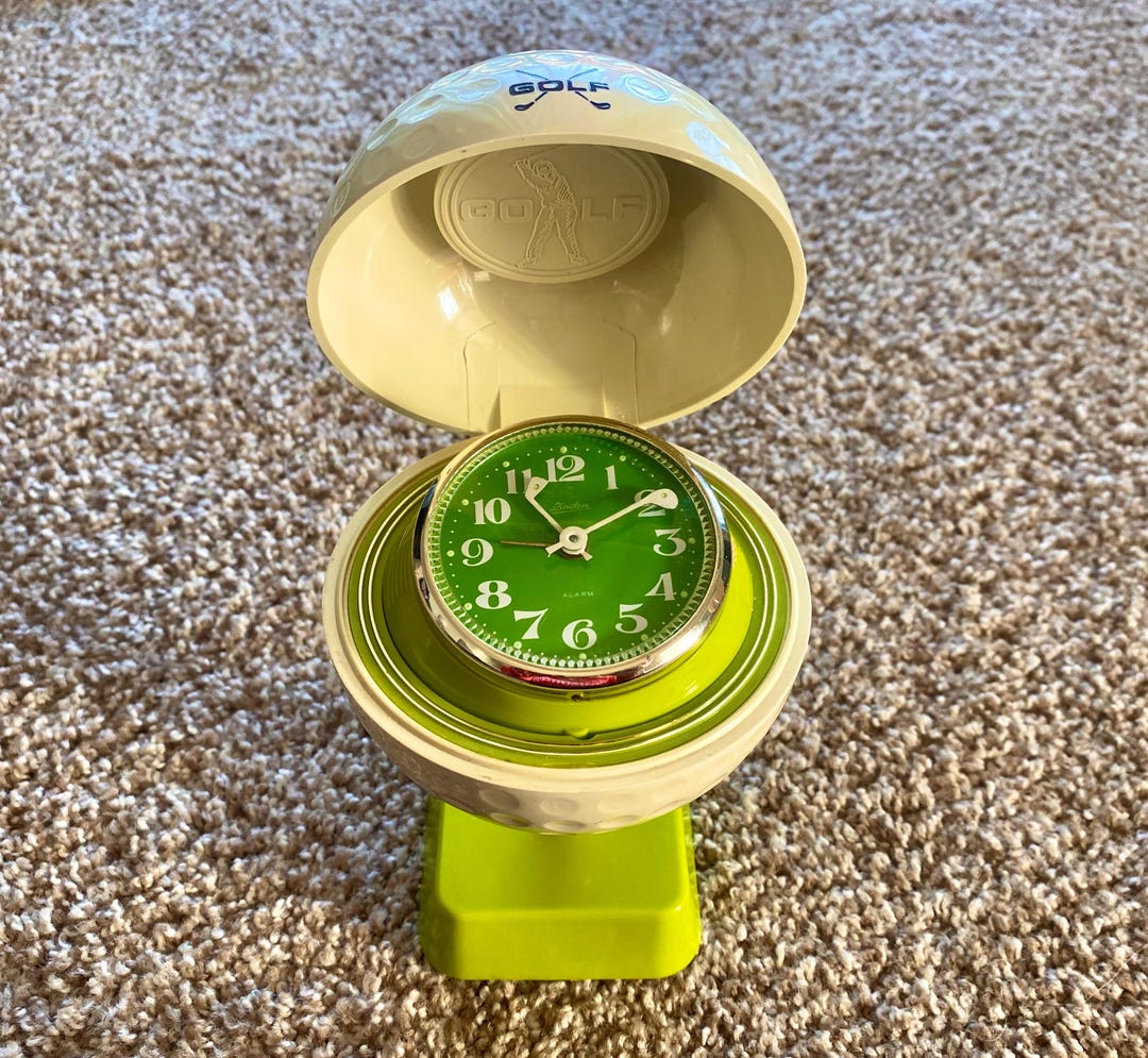 Vintage (1970s) Linden Golf Ball Alarm Clock | Vintage Golf Decor ...