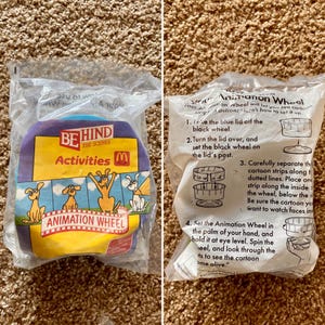 Vintage (1992) "behind the Scenes Activities" Happy Meal Toy Collection ...
