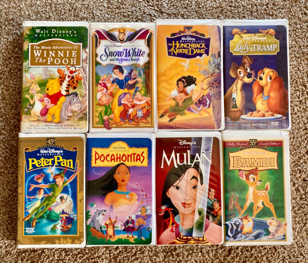 Vintage Disney VHS Movie | 90s Masterpiece Collection - Etsy