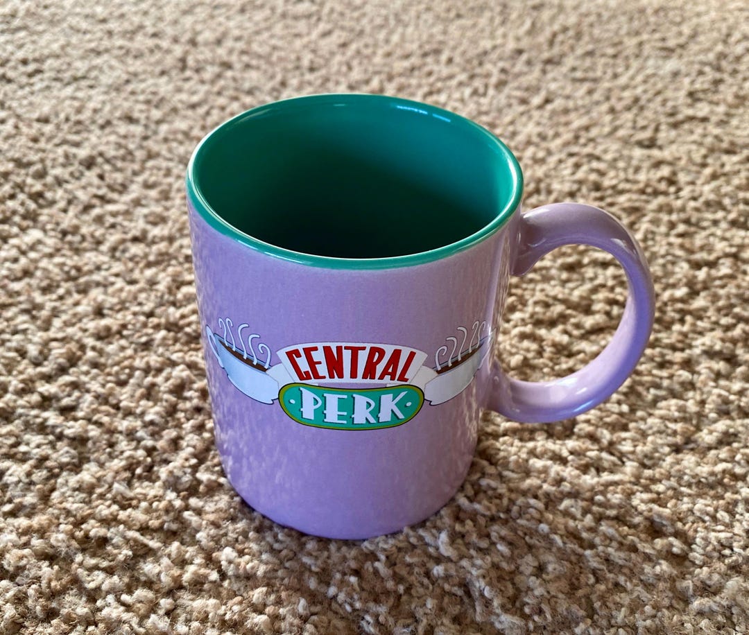 Iconic "friends" Television Series Purple "central Perk" Ceramic Coffee ...
