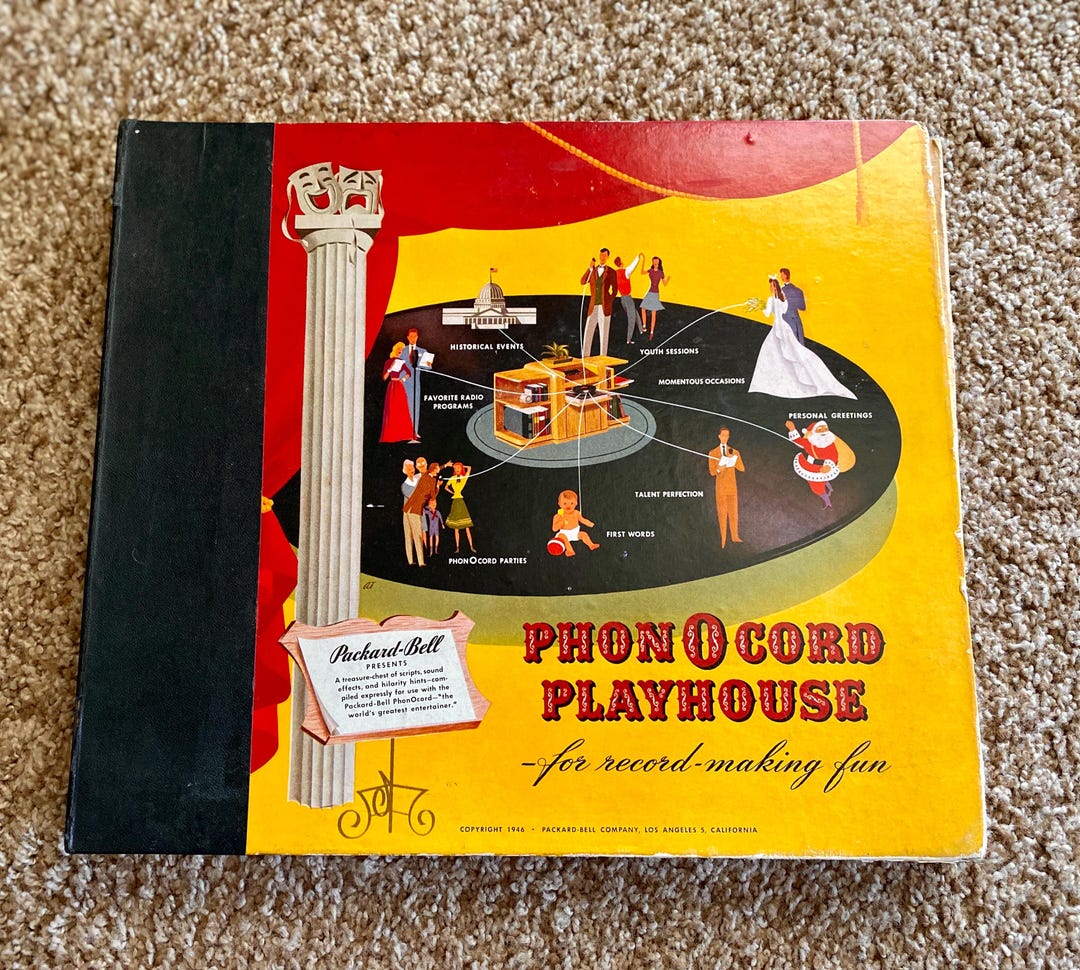 Rare Vintage (1946) Packard-bell Phonocord Playhouse "for Record-making ...