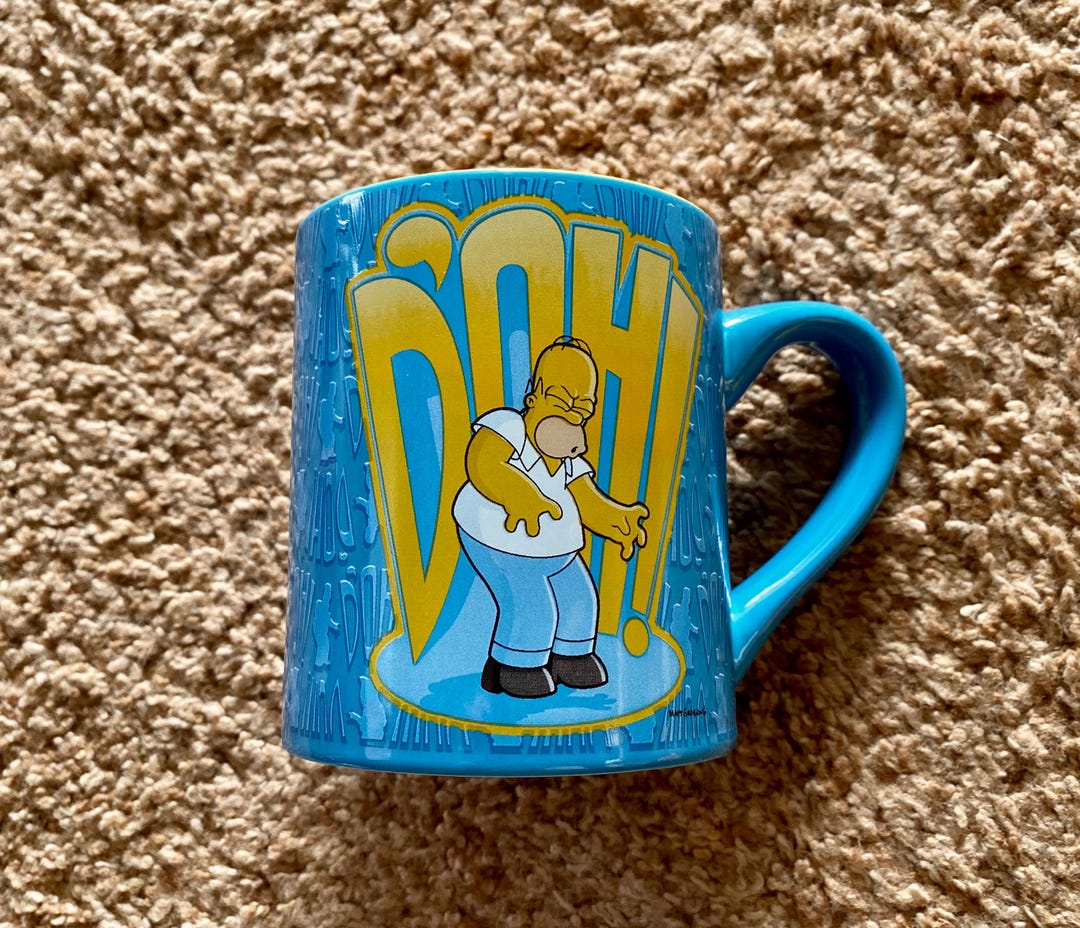 The Simpsons "d'oh!" Homer Simpson Oversized 20oz. Ceramic Coffee Mug ...