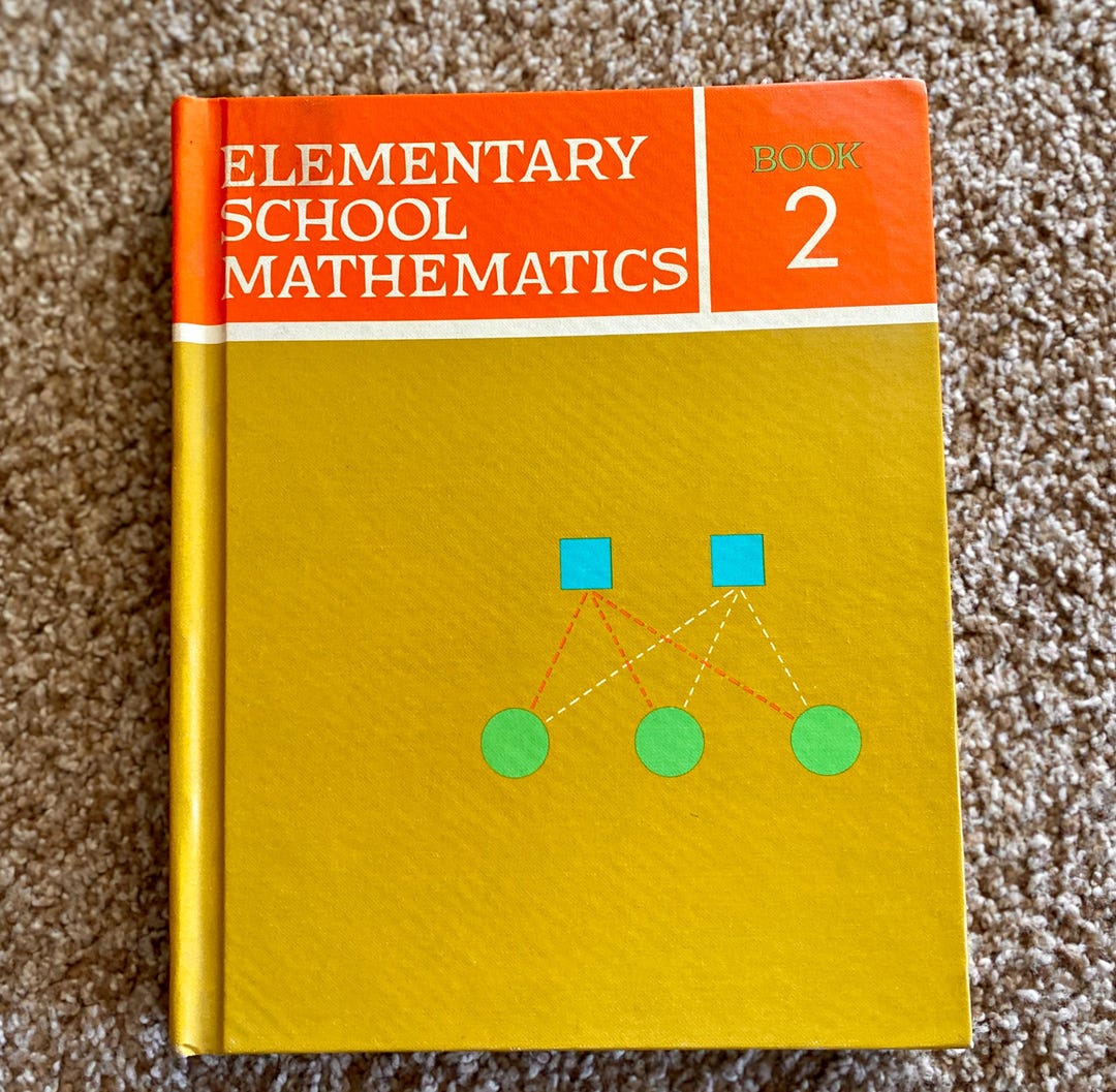 Vintage (1967) Elementary School Mathematics Book 2 Hardcover Book ...