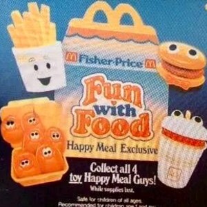 Vintage 1988 Fisher Price Mcdonald's Happy Meal Toy: Sealed Food Guy - Etsy