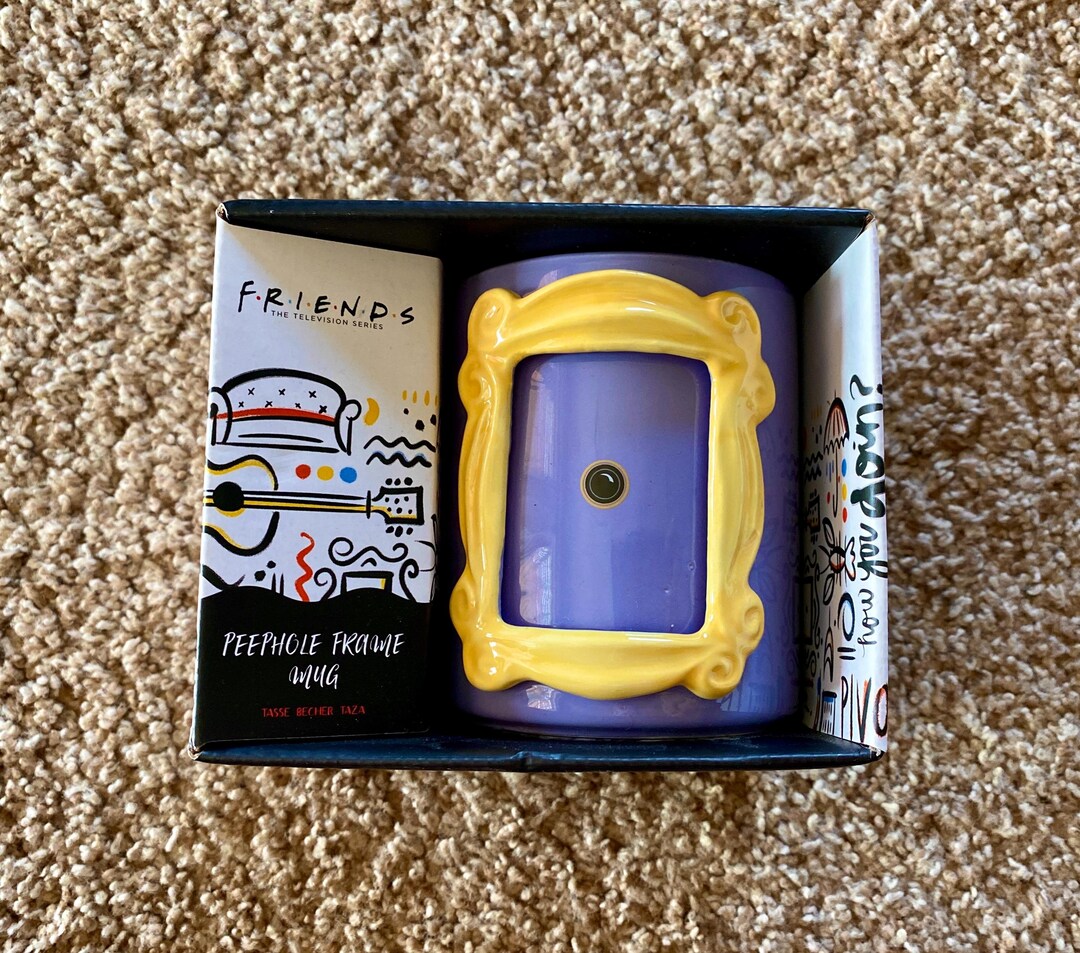 Iconic "friends" Television Series Peephole Picture Frame Ceramic ...