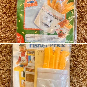 Vintage 1988 Fisher Price Mcdonald's Happy Meal Toy: Sealed Food Guy - Etsy