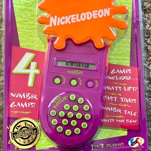 Vintage (1995) Nickelodeon Nick Number Puzzler Hand-held Electronic ...