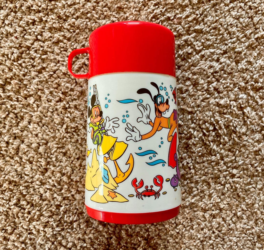 Vintage (1990s) Disney "mickey's Deep Sea Discovery" Insulated Thermos ...