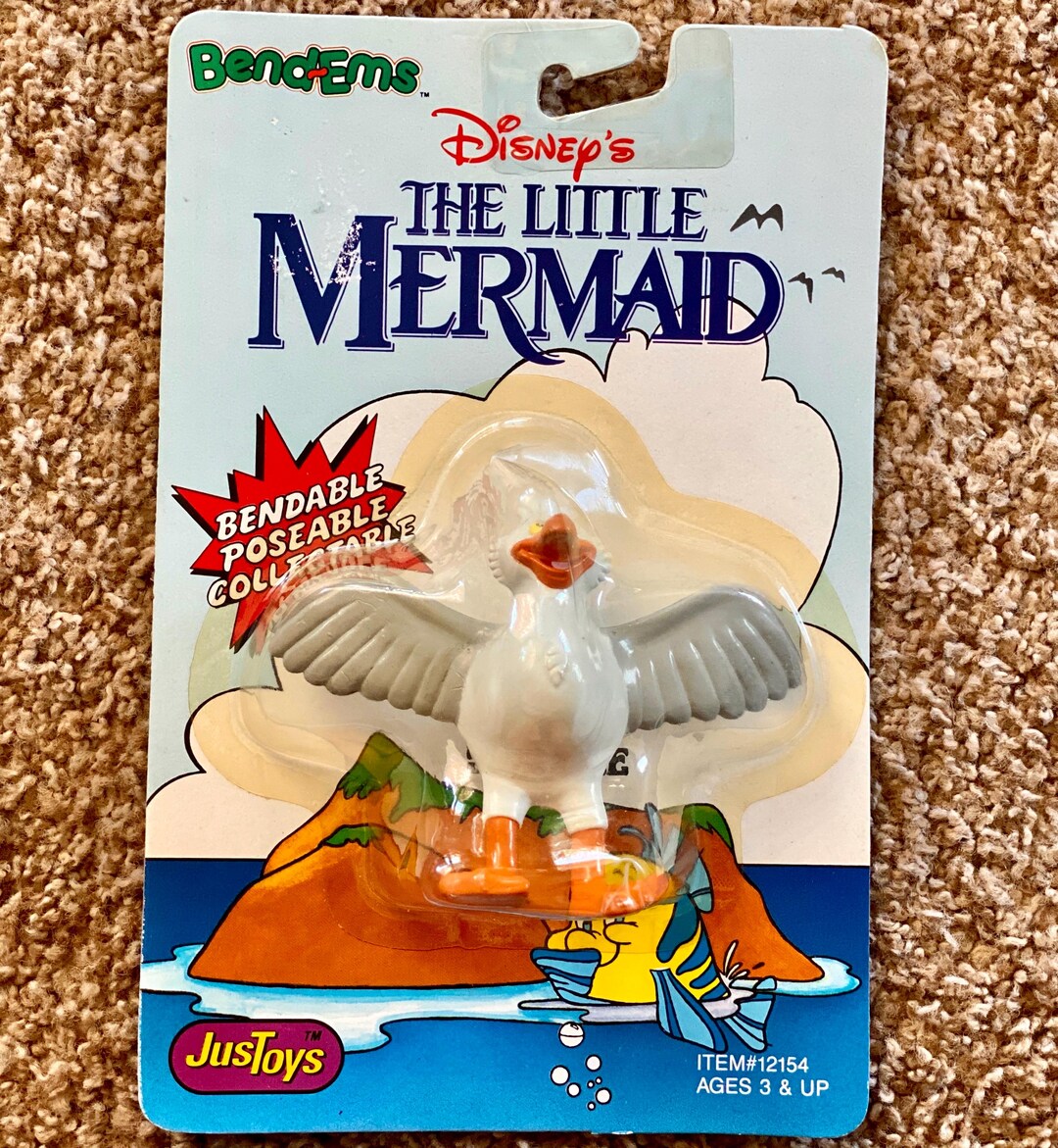 Vintage 1991 scuttle From Disney's the Little Mermaid Bend-ems ...