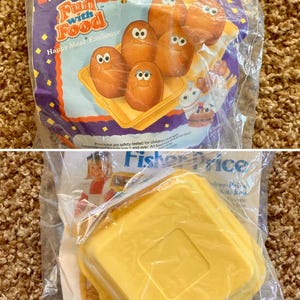 Vintage 1988 Fisher Price Mcdonald's Happy Meal Toy: Sealed Food Guy - Etsy