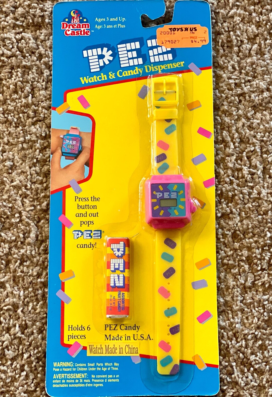 Vintage (1994) PEZ Digital Watch and Candy Dispenser | Dream Castle ...