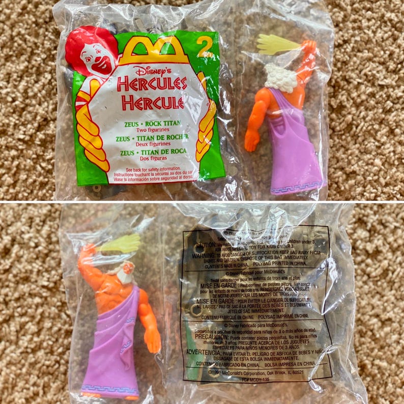 Vintage (1996) Disney's Hercules Mcdonald's Duo Happy Meal Toy ...