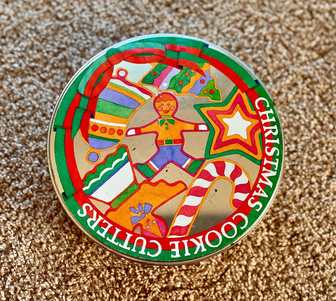 Vintage Chrismas Gingerbread Man Tin With Lid | No Cookie Cutters ...