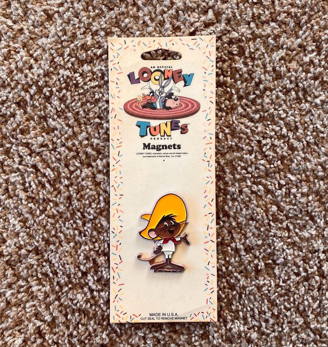 Vintage (1992) Looney Tunes "speedy Gonzalez" Mouse Character 2" Magnet ...