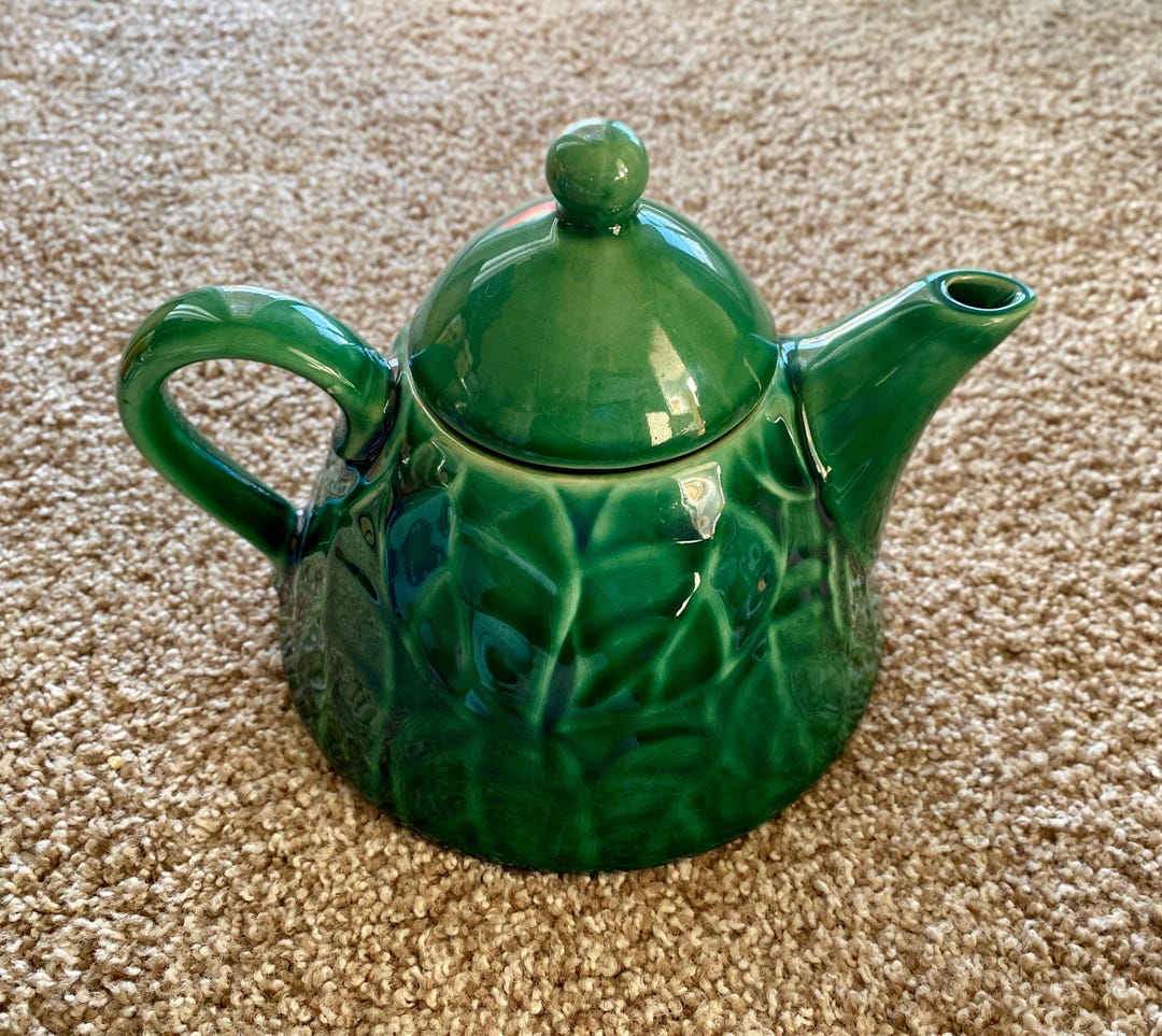 Vintage Pier 1 Imports Jade Leaves Green Stoneware Exclusive Collection ...