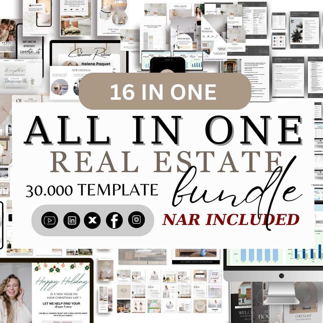 Real Estate Bundle Real Estate Marketing Templates, Real Estate ...