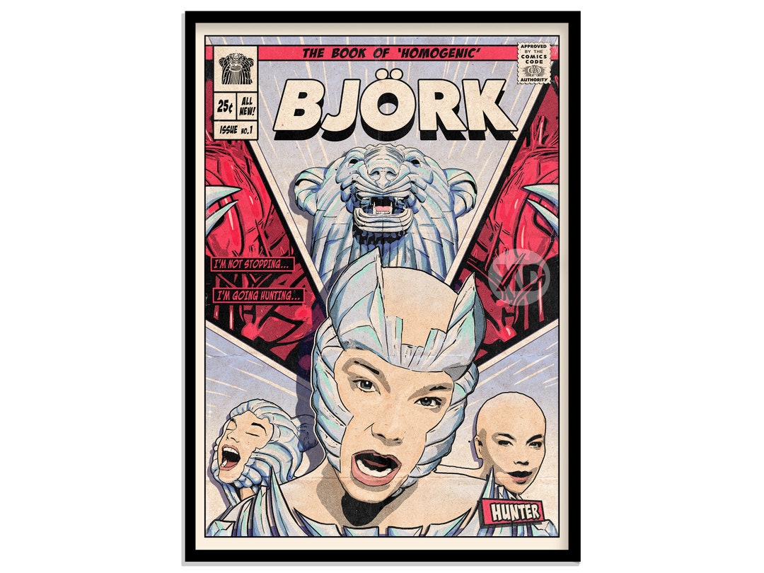 Bjork Hunter Vintage Comic Cover Art Print - Etsy
