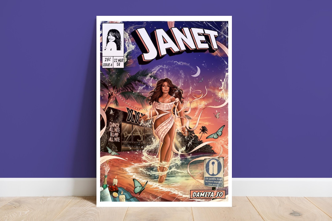 Janet Jackson Damita Jo Comic Cover Art Print - Etsy