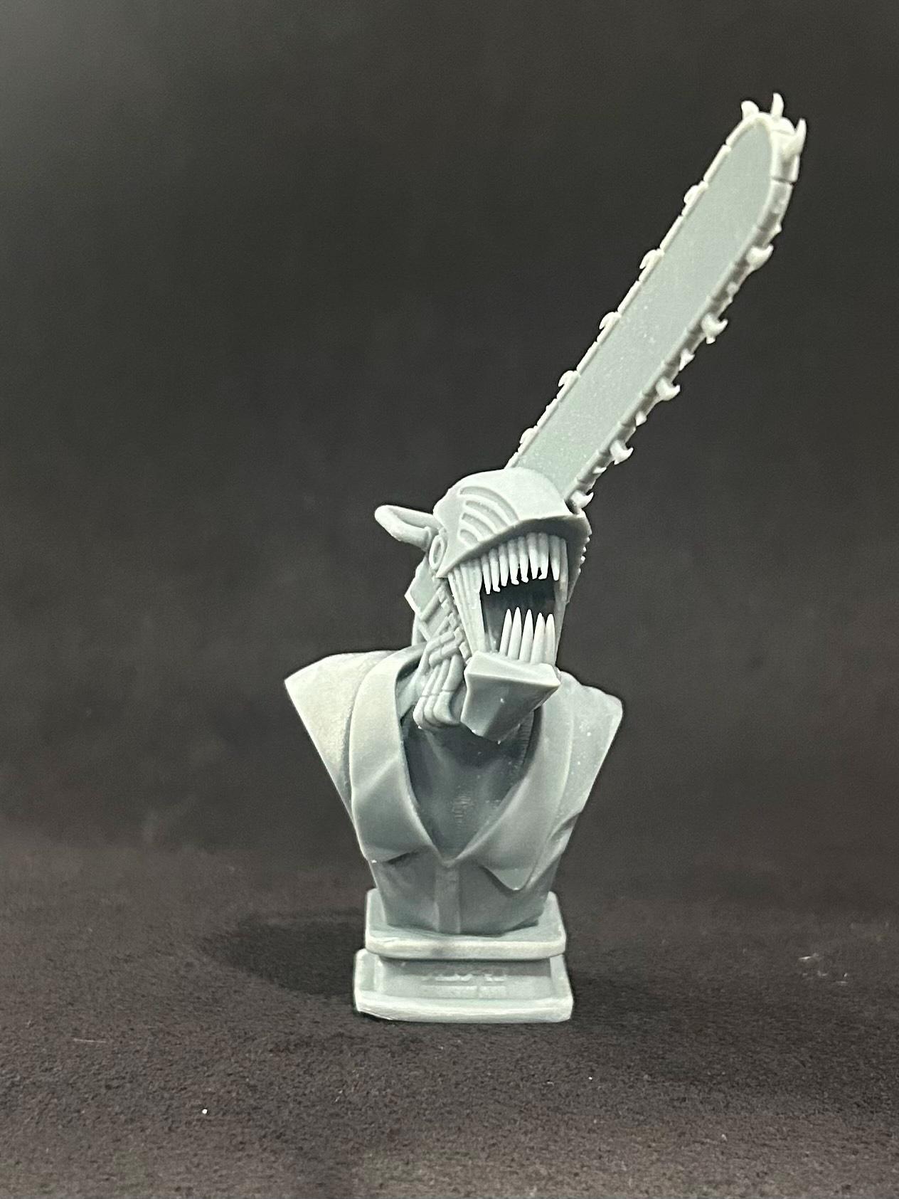 Chainsaw Man Dengi Bust Statue - Etsy