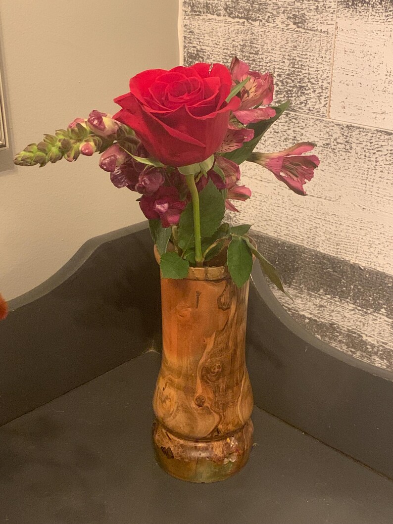 Hand Turned Maple Vase - Etsy