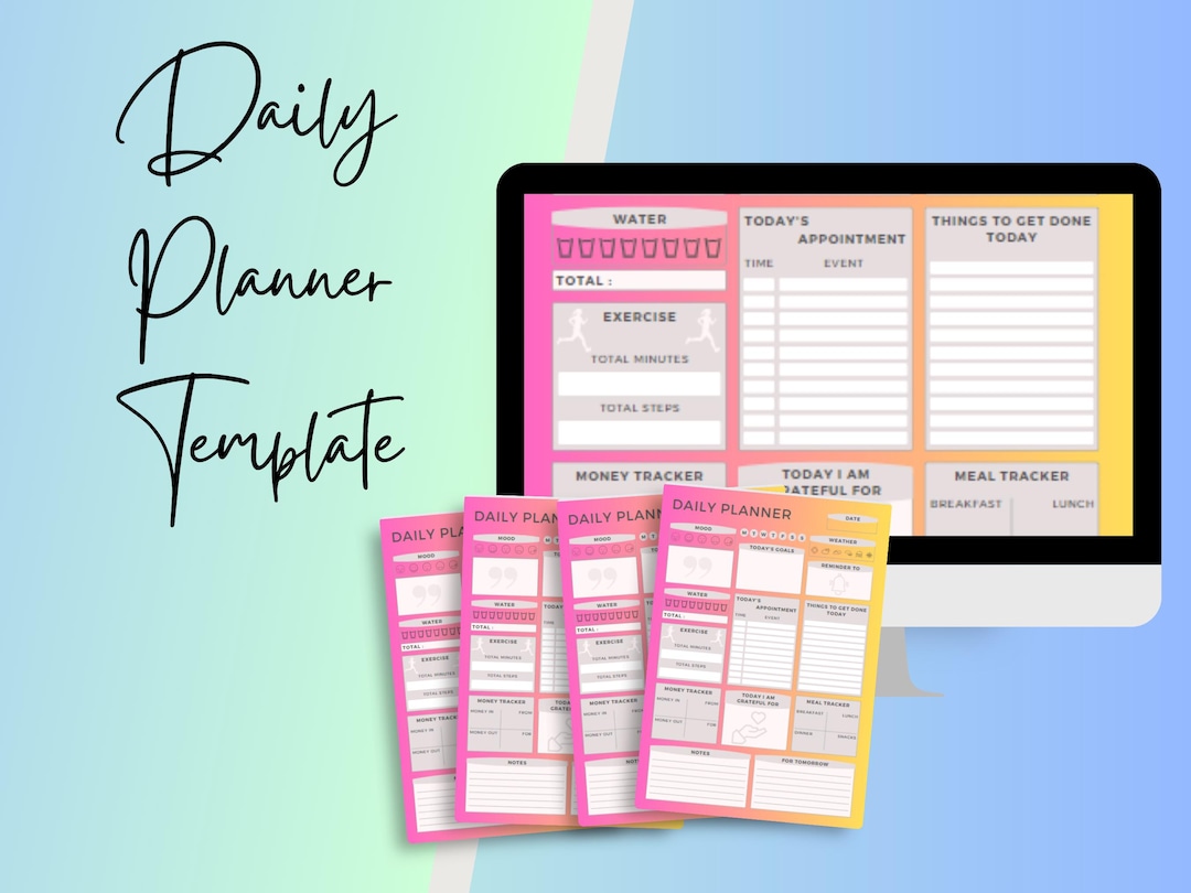 Digital Daily Planner Template Bundle for Goodnotes and Notability - Etsy