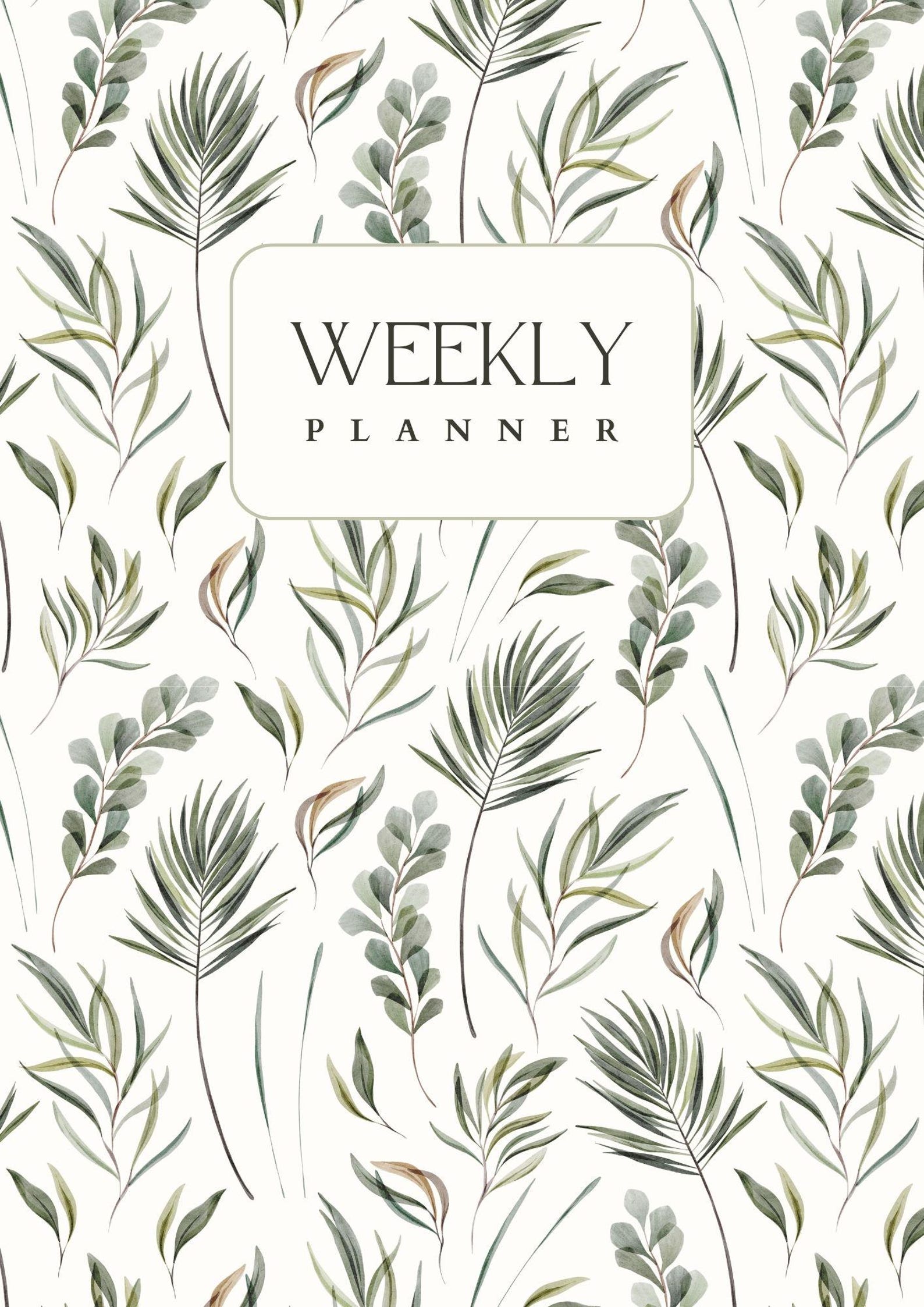 2024 Weekly Schedule Printable - Elegant Week at a Glance Planner - Etsy