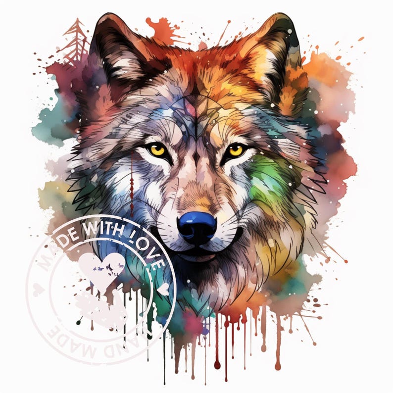 Wild Wolf Clipart Collection - Superior Design Elements - Etsy