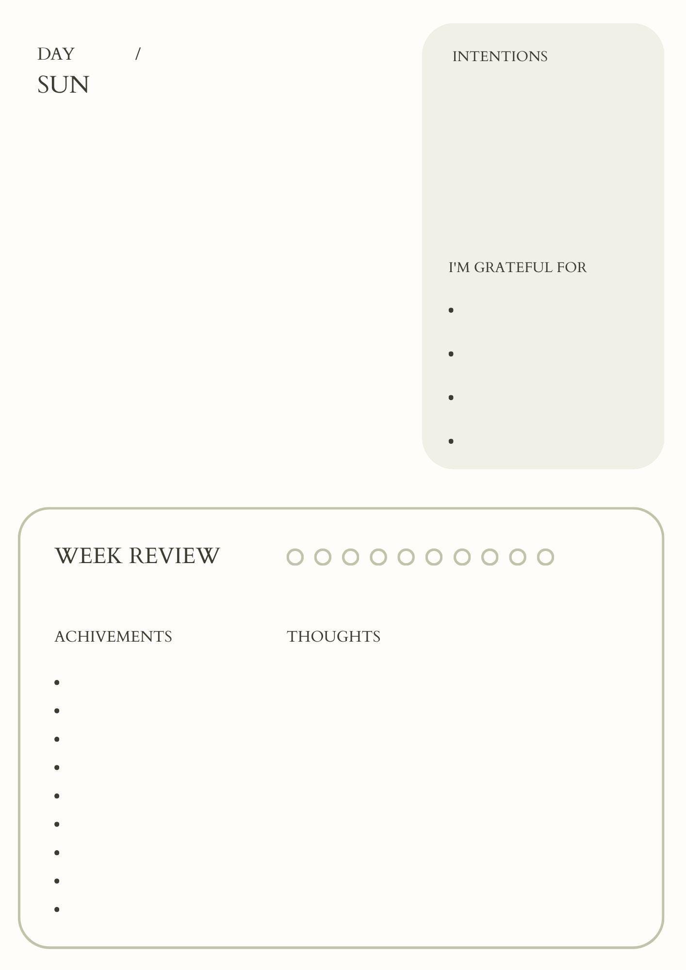 2024 Weekly Schedule Printable - Elegant Week at a Glance Planner - Etsy