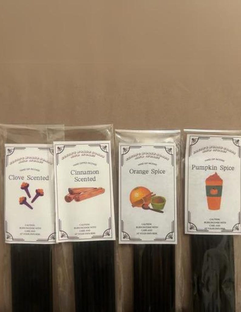 Hand Dipped Incense - Etsy