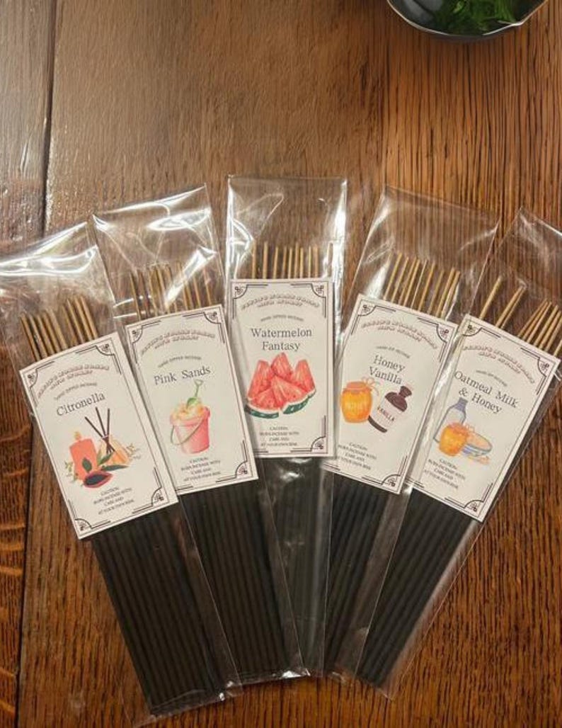 Hand Dipped Incense - Etsy